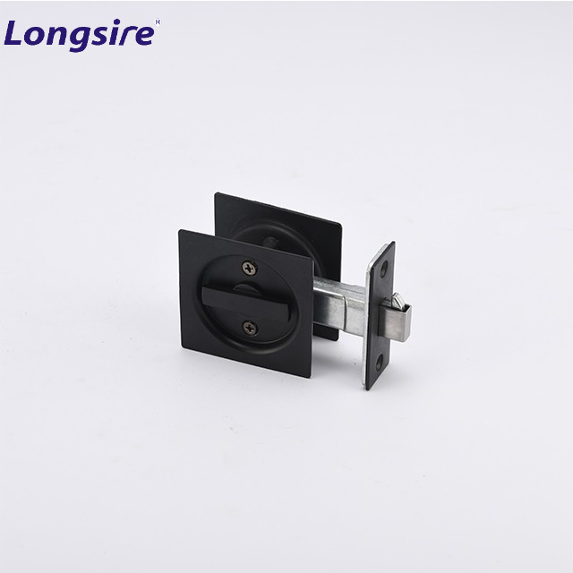 Square Black cavity slider turn privacy passage sliding pocket door ...