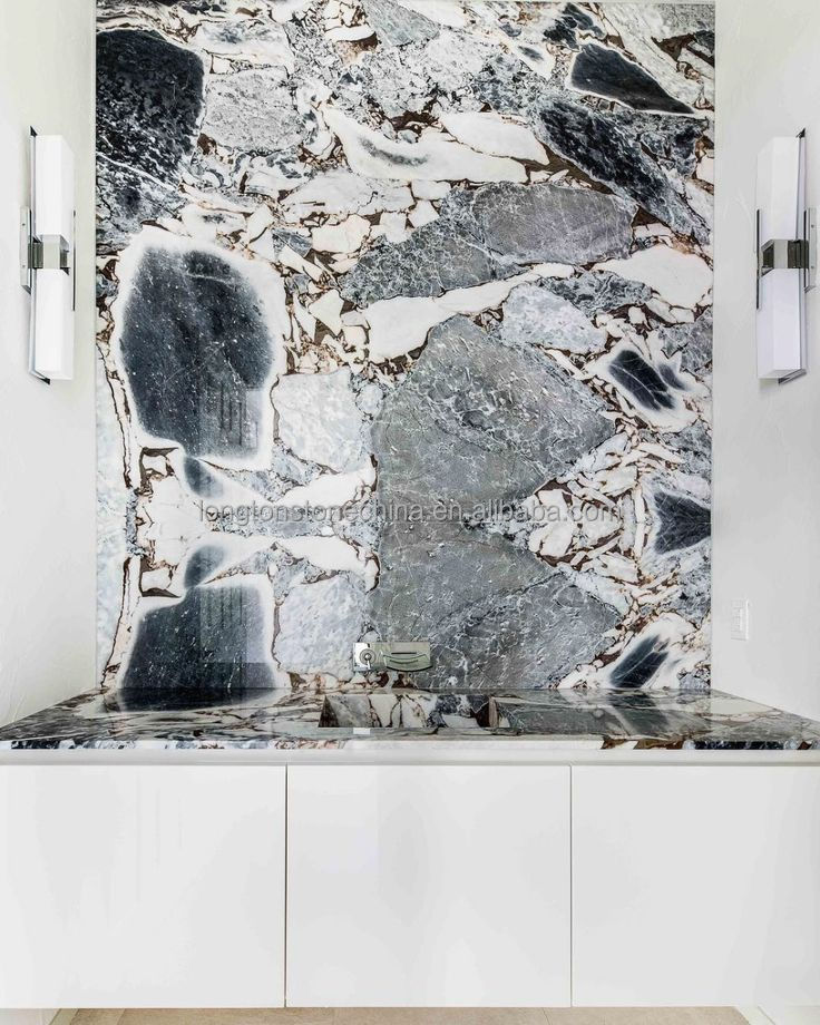 Exotic Natural Ocean Storm Marble Bulgari Blue Stone Marble Countertop ...