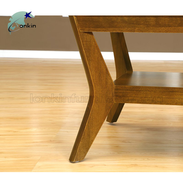 Modern design Luxury lobby white coffee table wooden Tea table with ...