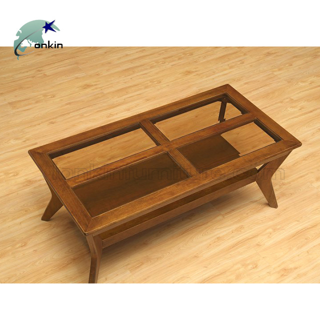 Modern design Luxury lobby white coffee table wooden Tea table with ...
