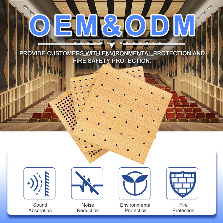 Auditorium Soundproof Interior Building Material 2/2/0.5mm Micro ...