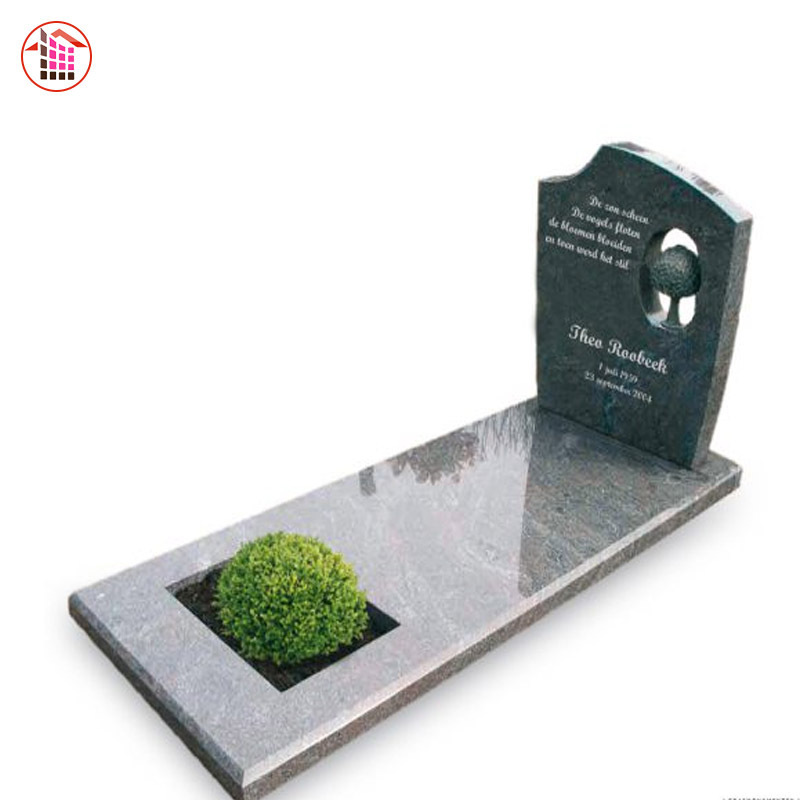 Angel Outdoor Modern Tombstone / Tombstone Little Lean on Granite ...