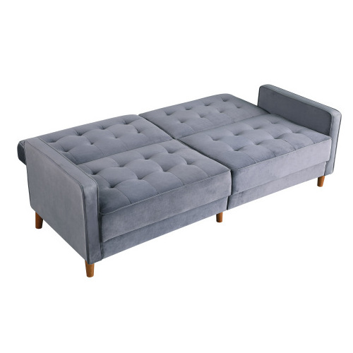 Nisco Living Room Furniture Convertible Sofa Tufted Split-Back Futon ...