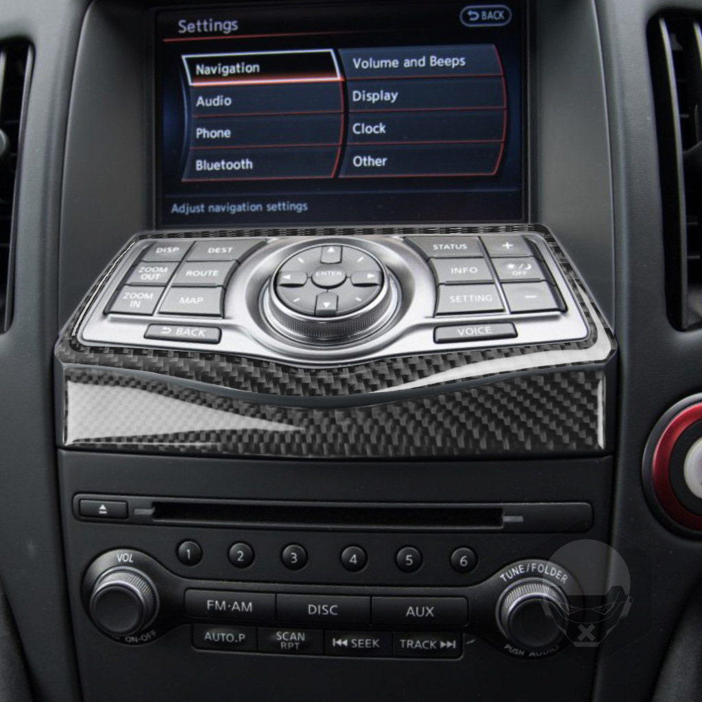 LR AUTO Suitable for Nissan Z34 Nissan 370Z Carbon Fiber Multimedia ...