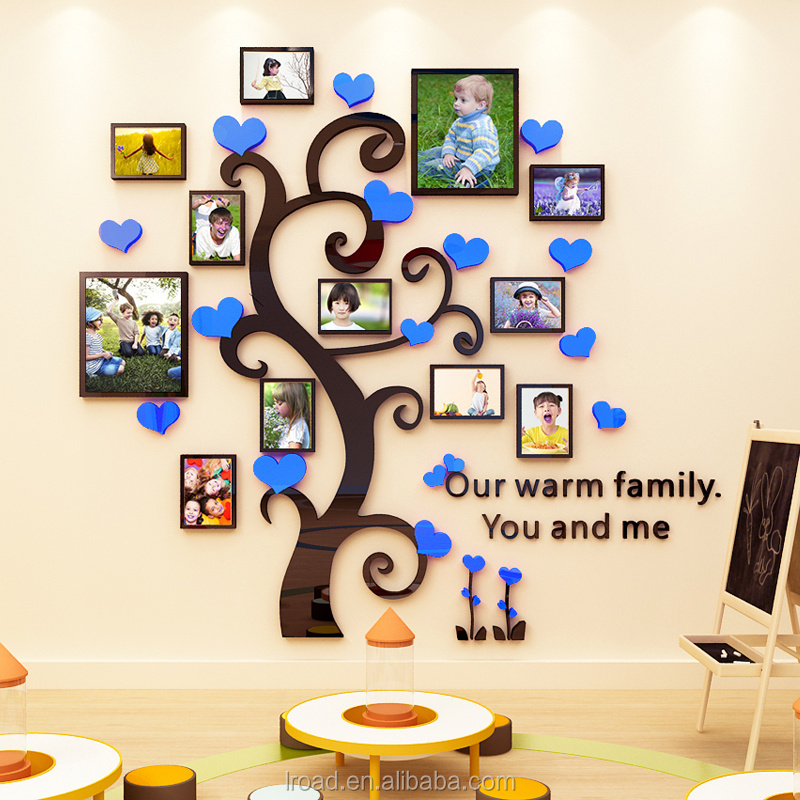 Large Family Tree Photo Frames removable Wall Decal 3d wall stickers ...