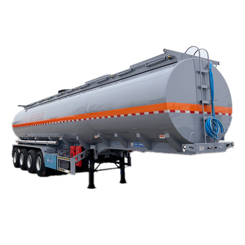 Low Price 4 Axles 40-65CBM Tanker Trailer Diesel Oil Water Milk Liquid ...