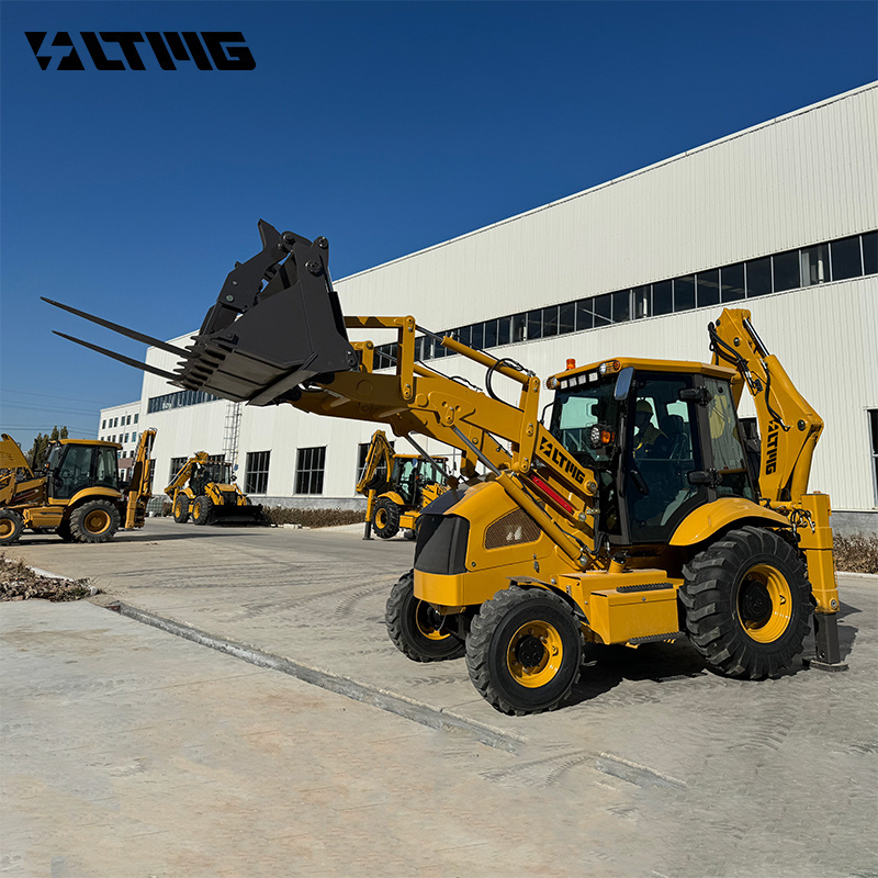 2.5 ton loader Chinese new 4x4 wheel backhoe Excavator loader with euro ...
