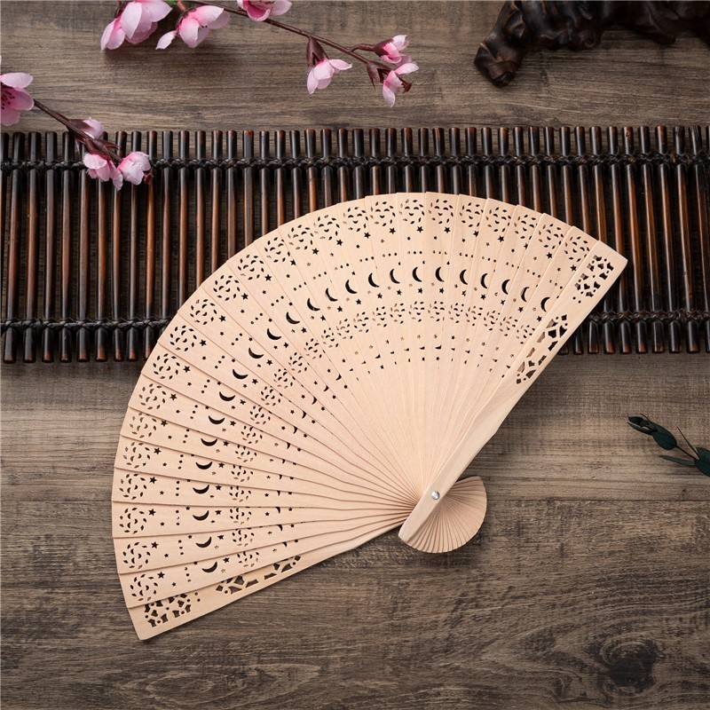 Wooden folding fan store