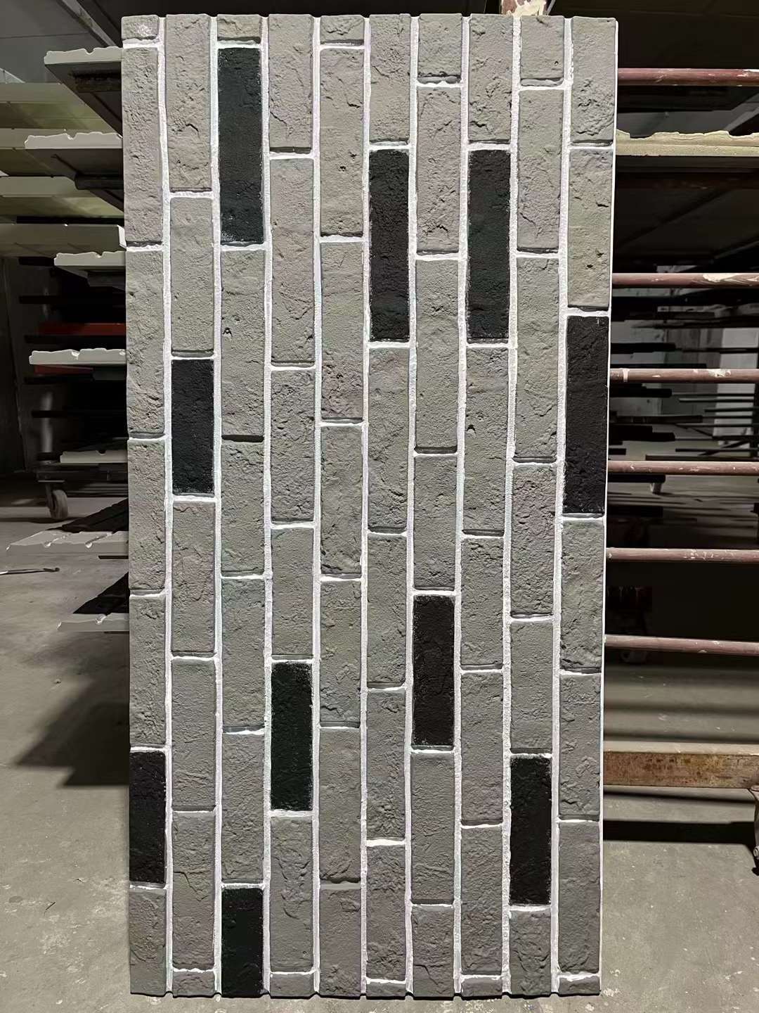 PU culture stone faux brick culture pu stone wall panel for exterior ...