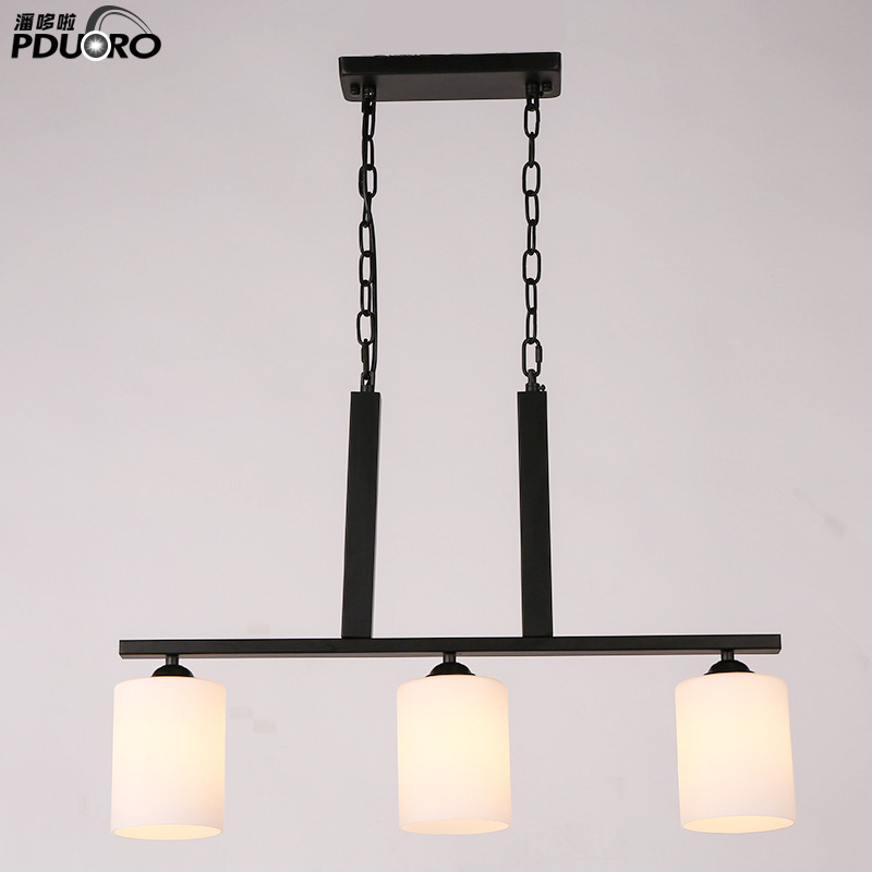European Home Decor Modern glass rod iron dinner room chandelier and ...