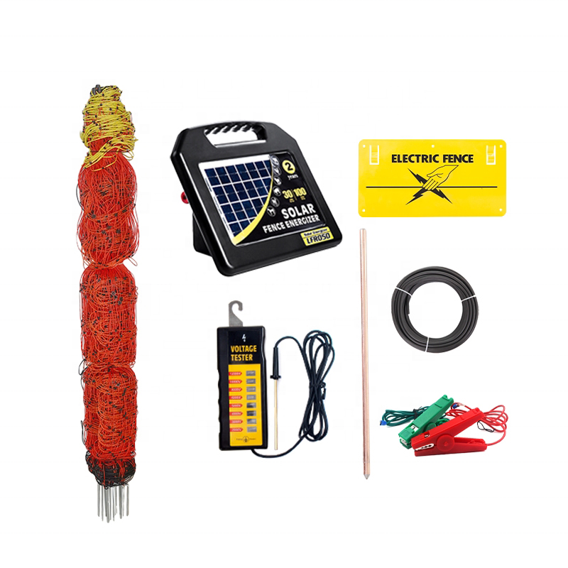 Customized Farm Fence System Solar Poultry Electric Fence Netting Kit ...