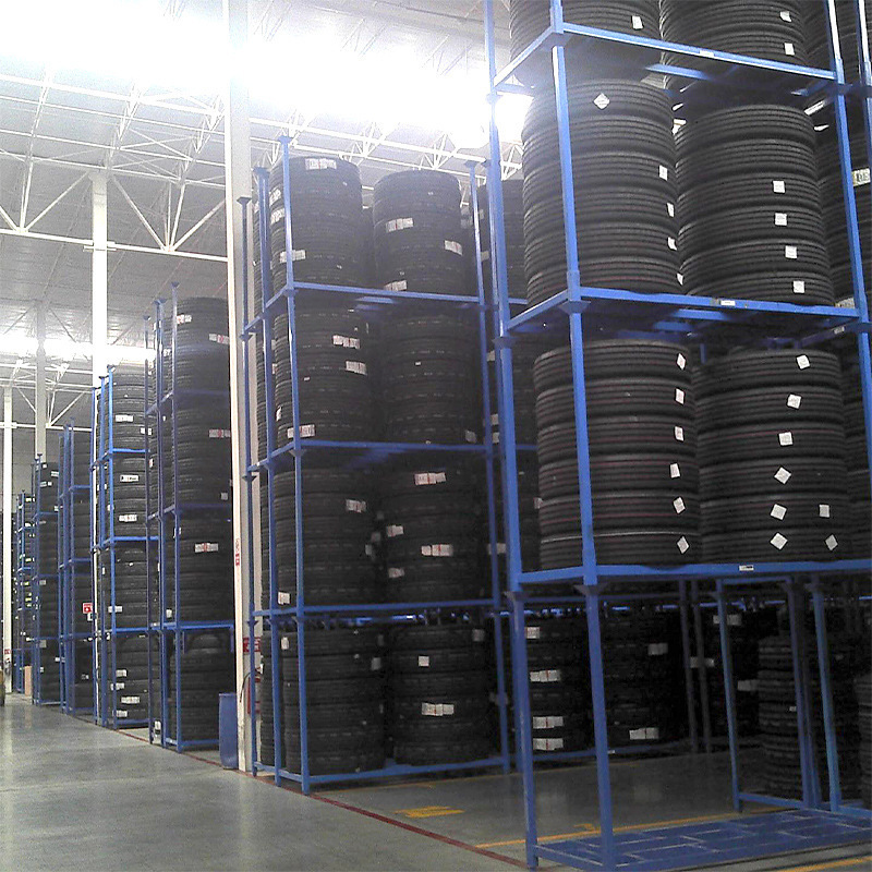 Heavy Duty Warehouse Tyre rack System Metal Stacking Truck Tire Storage ...