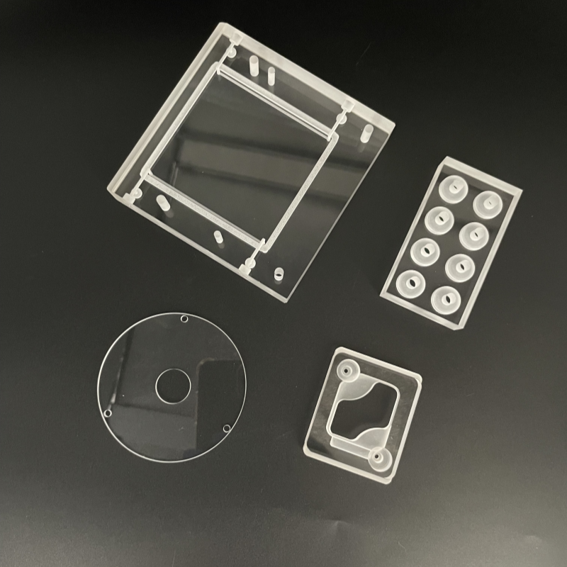 High precision customized perforated quartz plate fused silica quartz ...