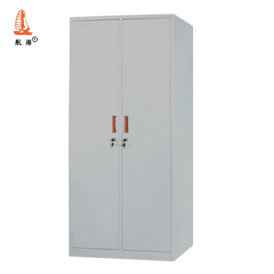 Light Grey Bedroom Furniture Clothes Organizer Almari Metal Hinged Double Door Closet Wardrobe For Online Sale BestSuppliers