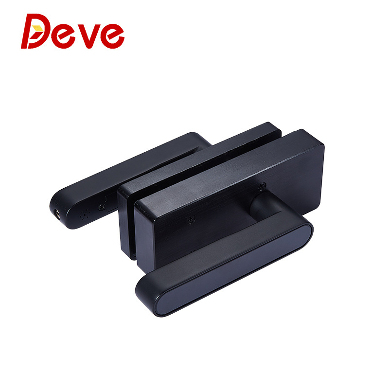 Biometric Fingerprint Smart Glass Door Lock with TUYA function Magnetic ...