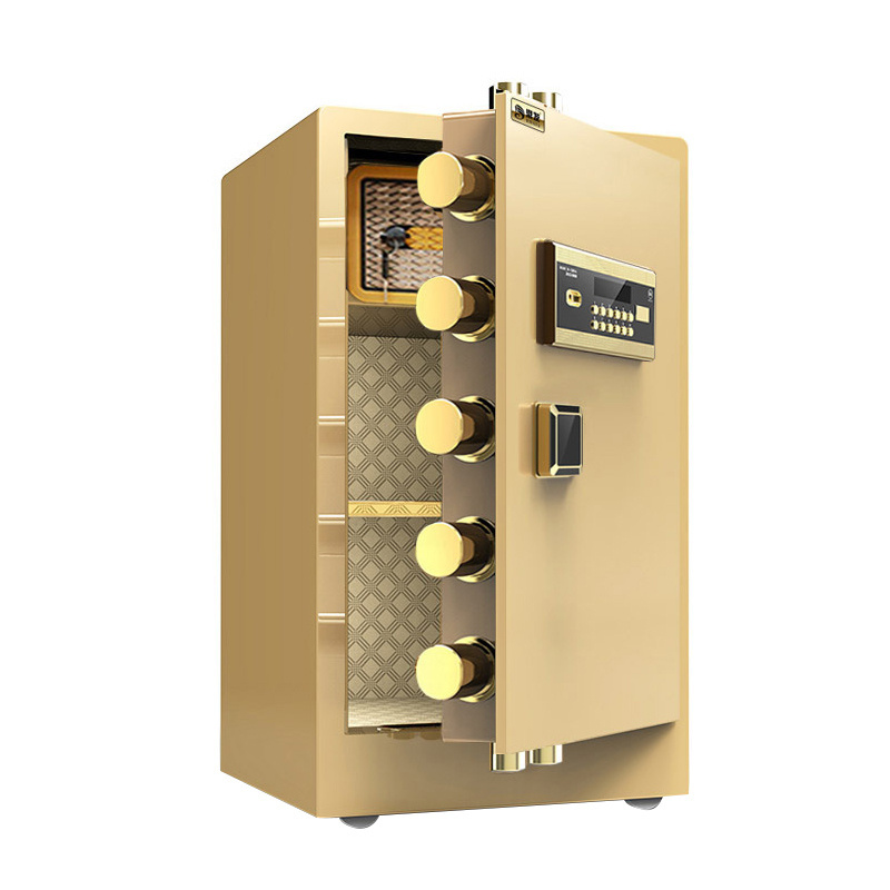 High Performance Fingerprint Safe Lockers Golden Safe Deposit Box ...