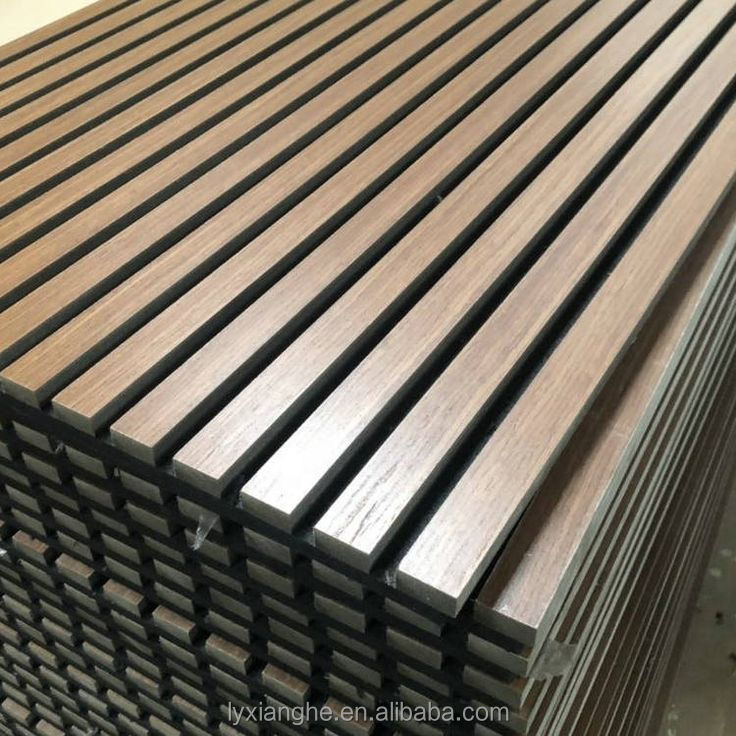 Natural acoustic ceiling panels Sound Proof Noise mdf sound absorption ...