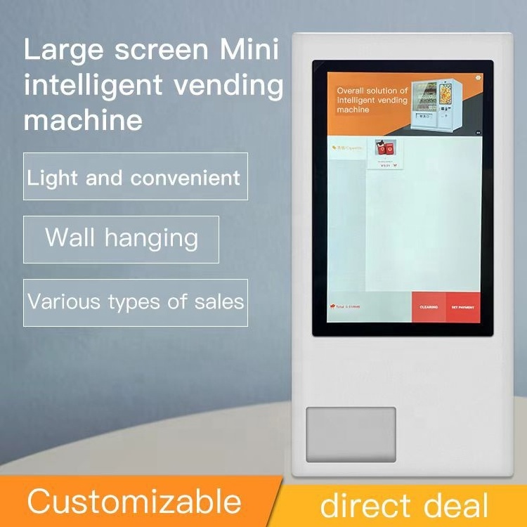 Custom design 21.5 Inches Touch Screen/Ads Vending Machine For Food And ...