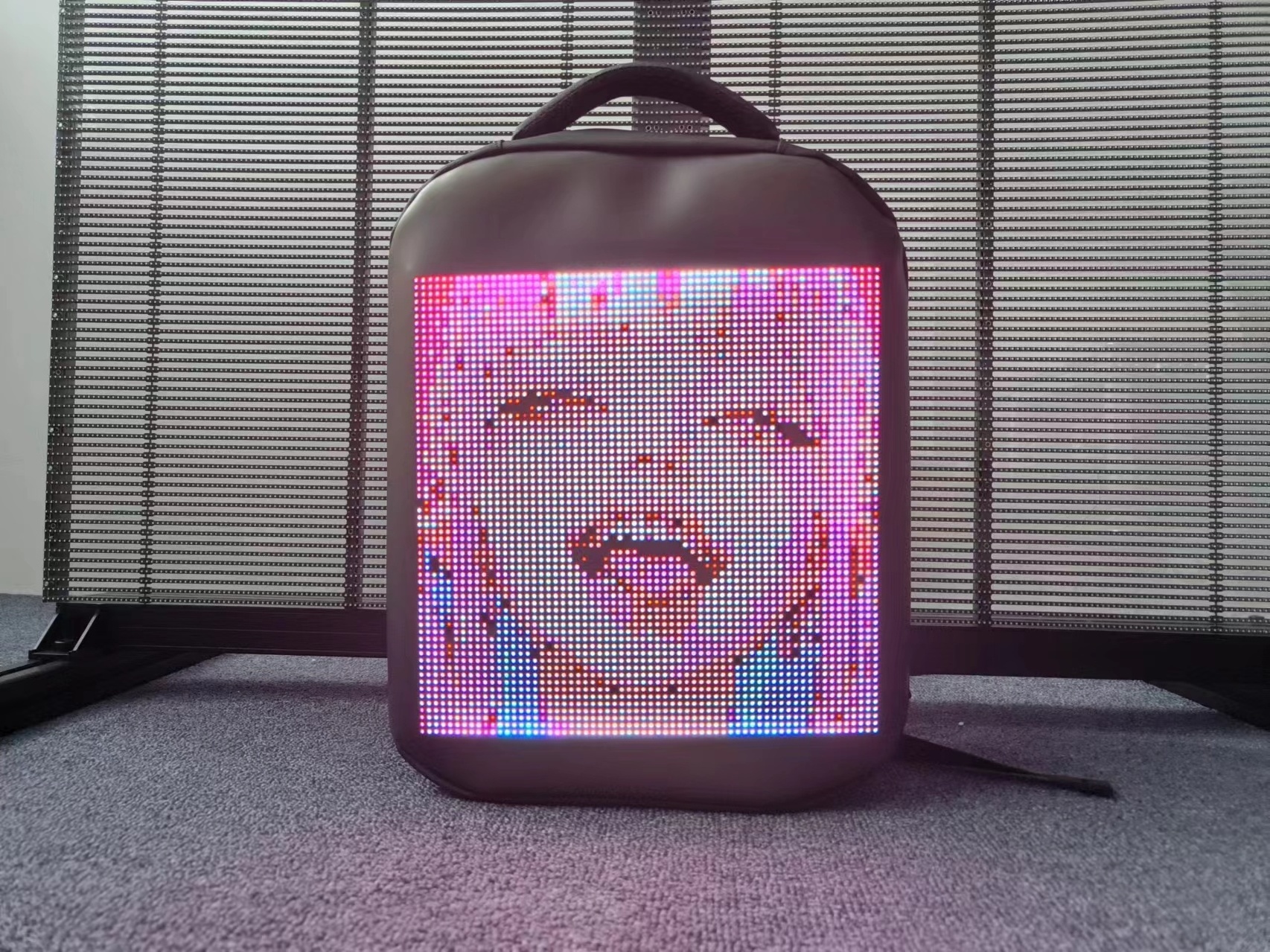 Waterproof smart LED display backpack Wifi mobile APP programming ...