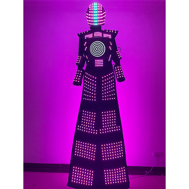 High quality full color RGB laser gloves wear clothing robot suit stage ...