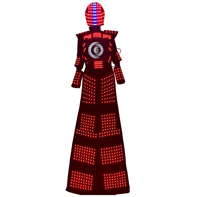 High quality full color RGB laser gloves wear clothing robot suit stage ...