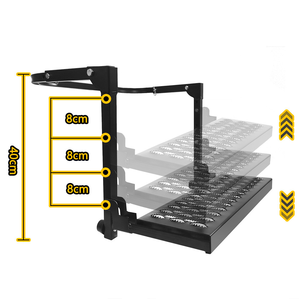 Hot Sale Heavy Duty Foldable Trailer Car Adjustable Tire Steps for SUV ...