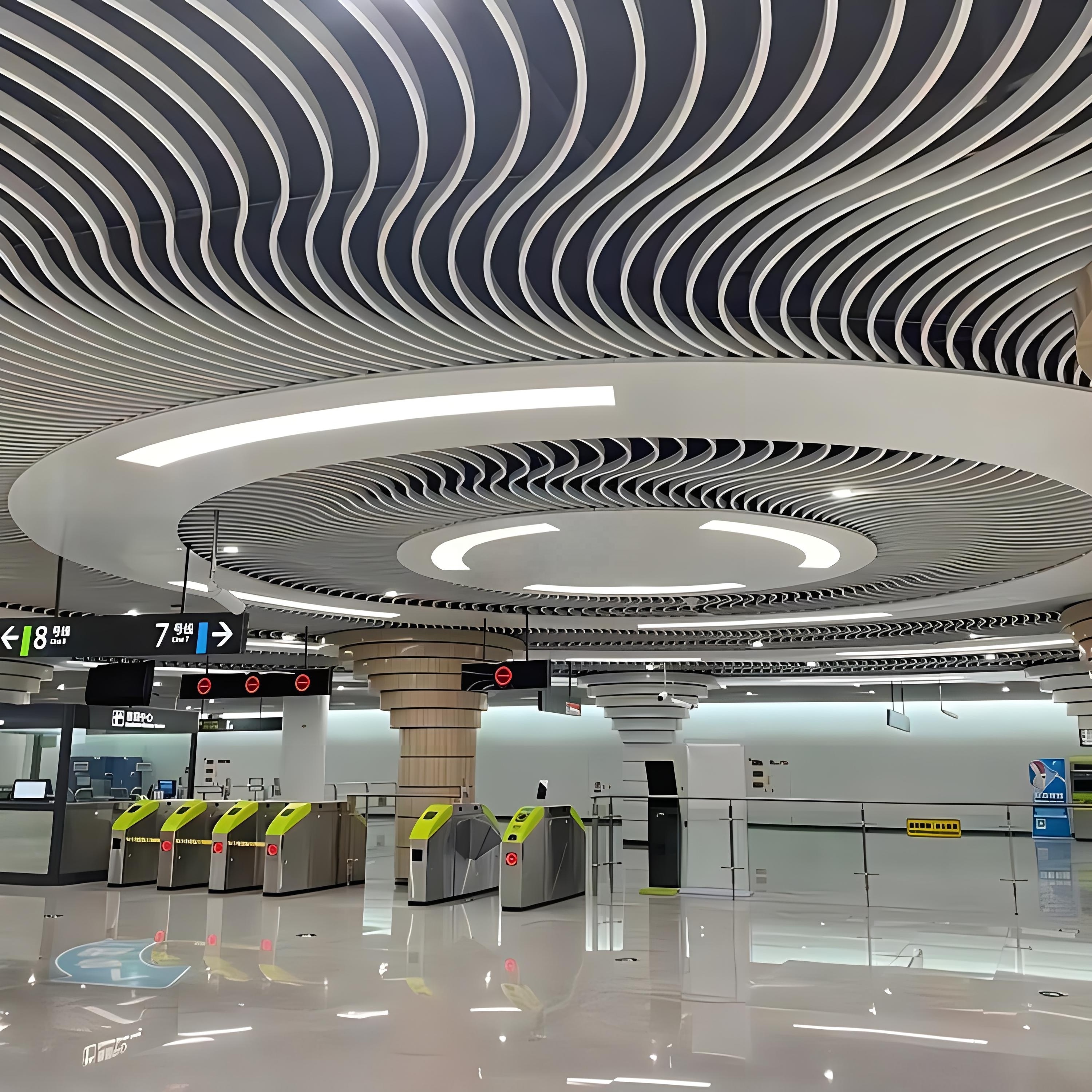 Aluminum Contemporary Modern Aluminum Ceiling Panel Metal Wave Ceiling ...