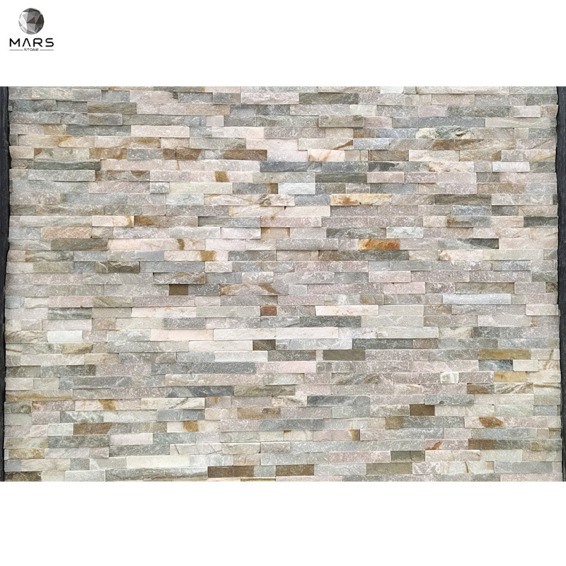 Colorful Landscape Exhibition Display Cultural Stone Quartzite Panels ...