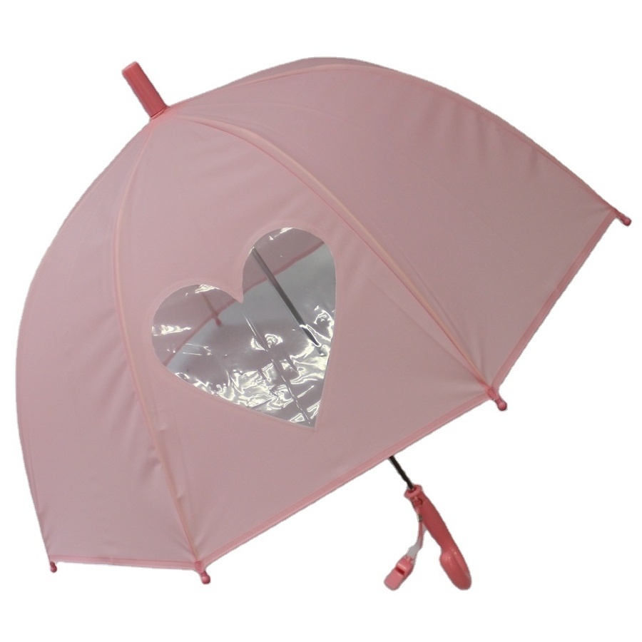 New Umbrella 2022 19inch Amusing Pink Umbrella For Girl Heart Shape ...