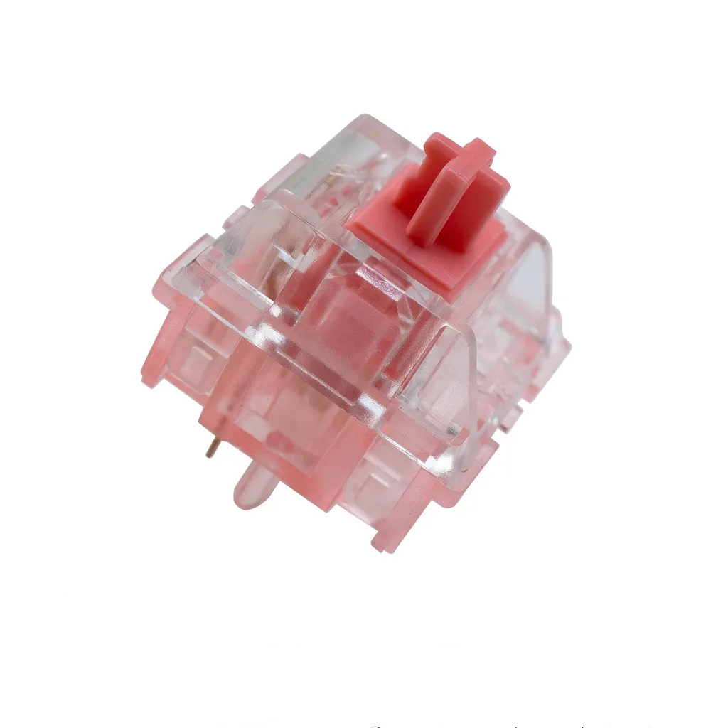 KTT Strawberry Switch PC POM for Mechanical Keyboards 5Pin Linear 45g ...