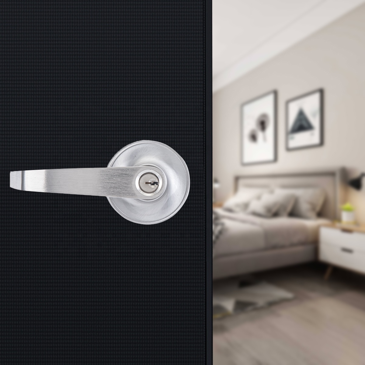 High Security Lock Aluminum Alloy Handle Lock Entrance Door With Key ...