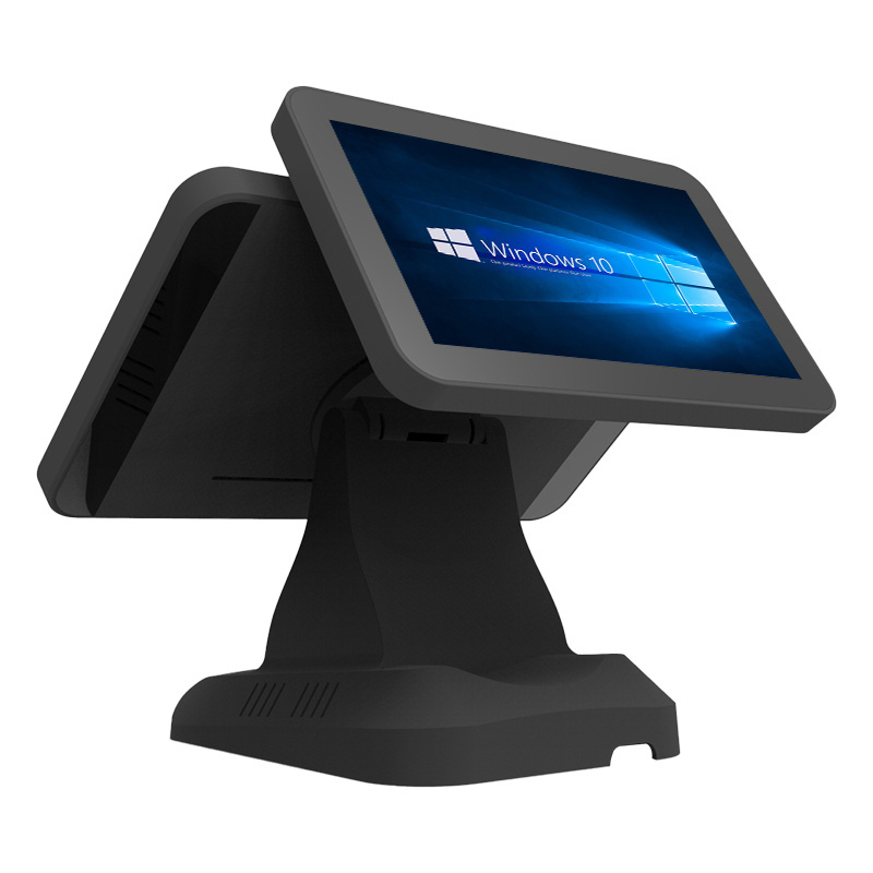 15.6 Inch dual screen all in one pos system cash payment machine ...