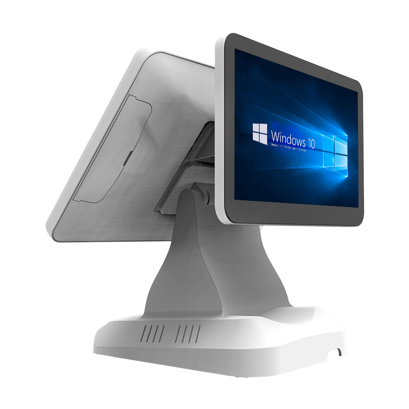 15.6 Inch dual screen all in one pos system cash payment machine ...