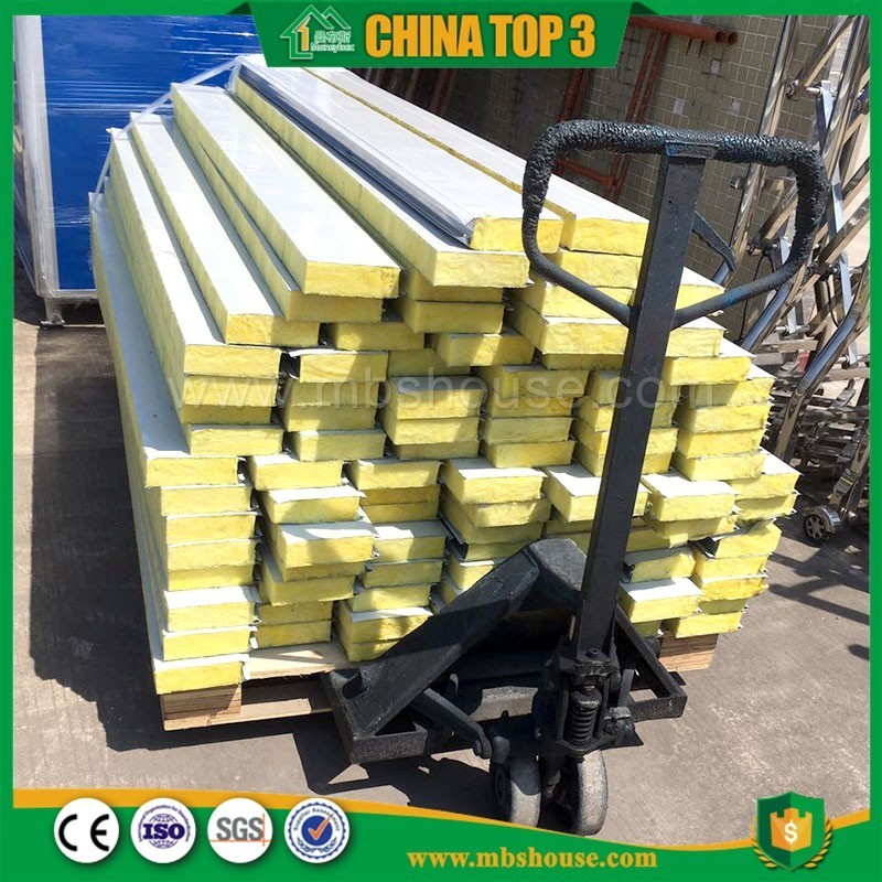 Glass wool Rock wool Insulation Sandwich Panel partition wall panel ...