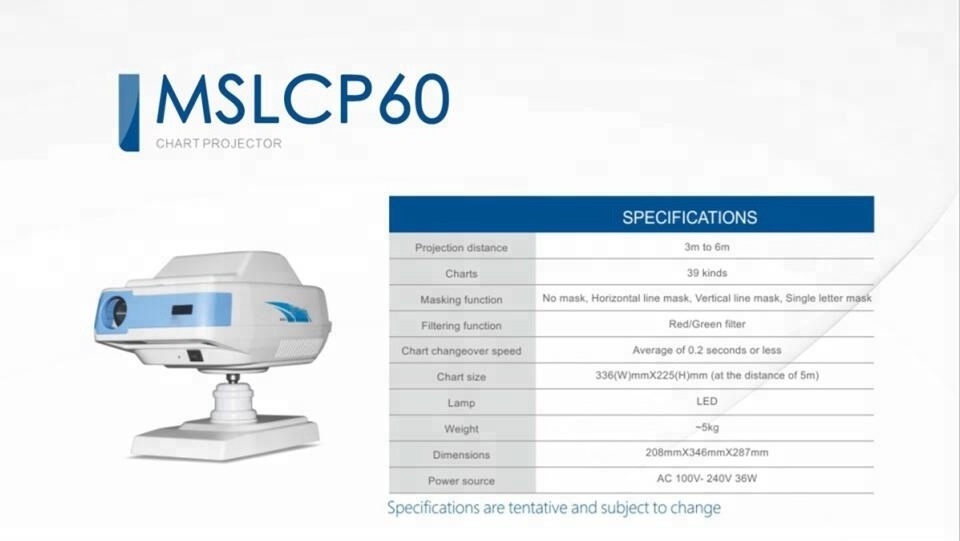2019 Auto Eye Test Vision Chart Projector / Ophthalmic Vision Tester ...