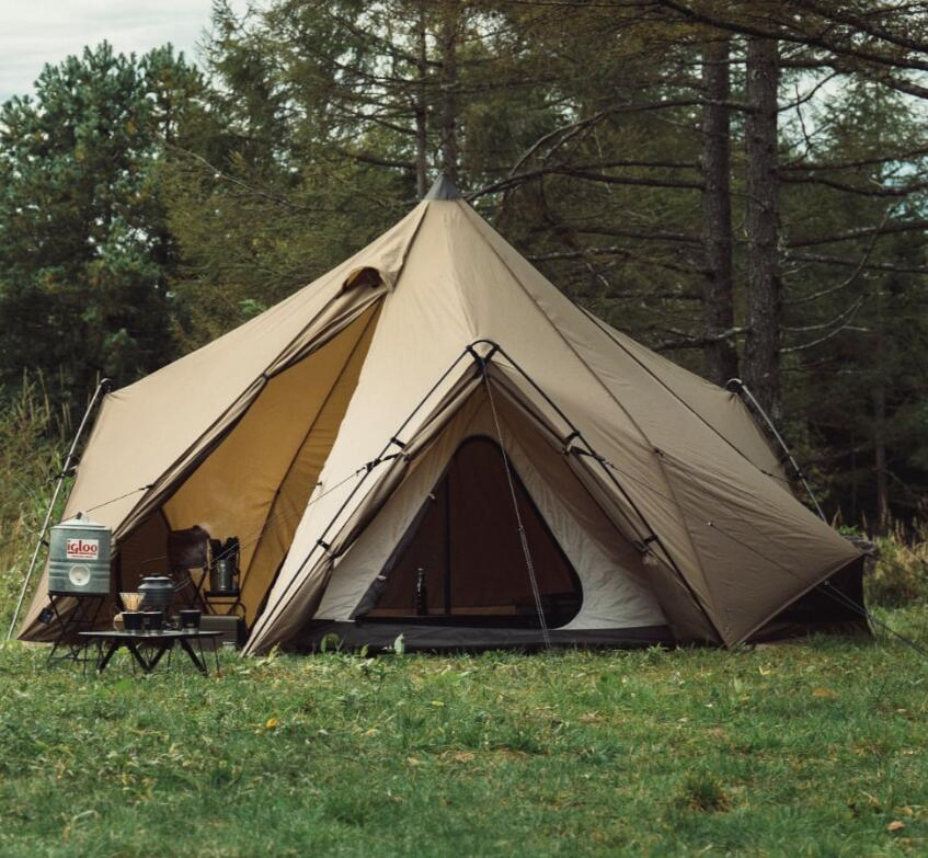 glamping tent outdoor camping park camping tent house shaped tents ...