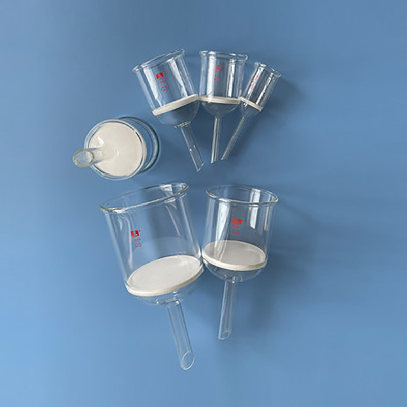 Meiwlaby Borosilicate Glass Material Lab Glassware Filter Funnel with ...