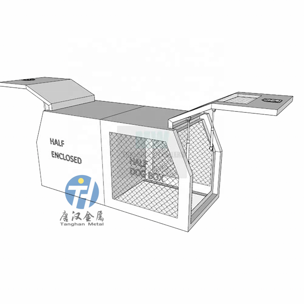 aluminium half dog box half mini ute canopy with T- handle lock ...