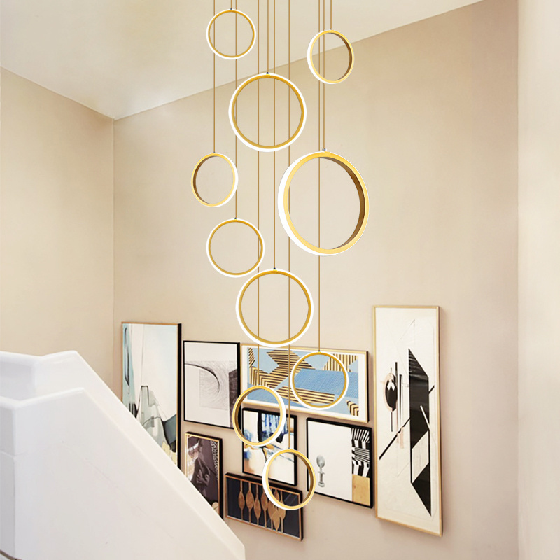 Custom Art Profiled Champagne Color Glass Rod Chandelier With For Lobby ...
