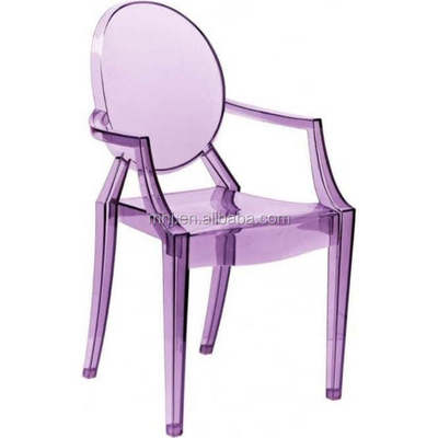 pinkish purple stackable plastic arm chairs acrylic crystal ghost chair BestSuppliers