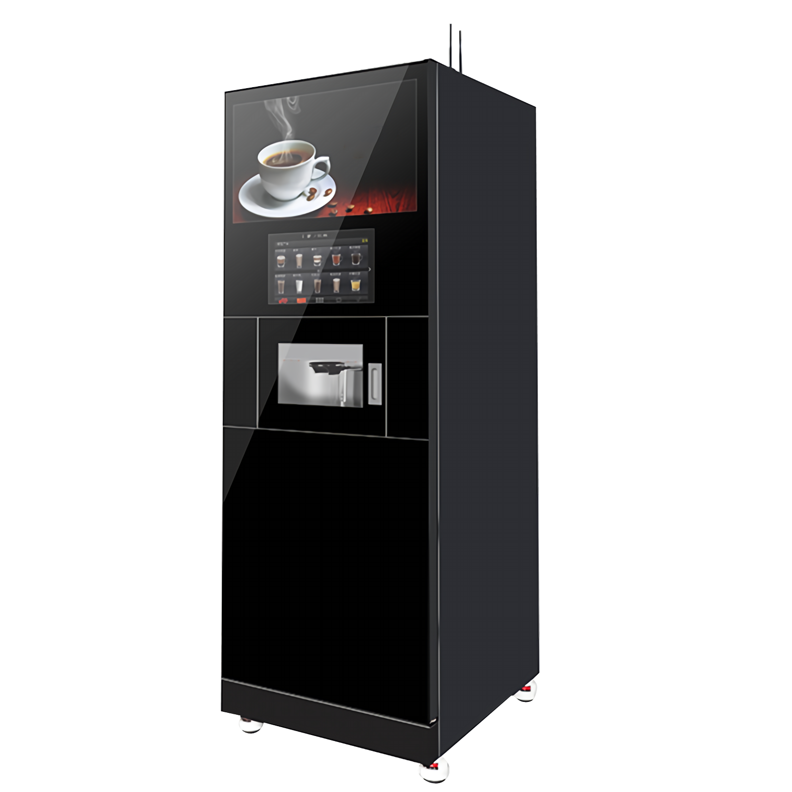 For the Office Fully Automatic Robot Coffee Vending Machine with Italy ...