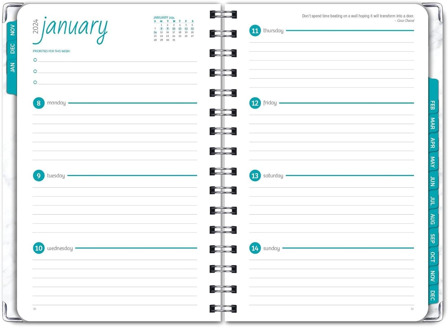 A5 Schedule Custom Note Book Business Agenda Calendar Daily 365 Days ...