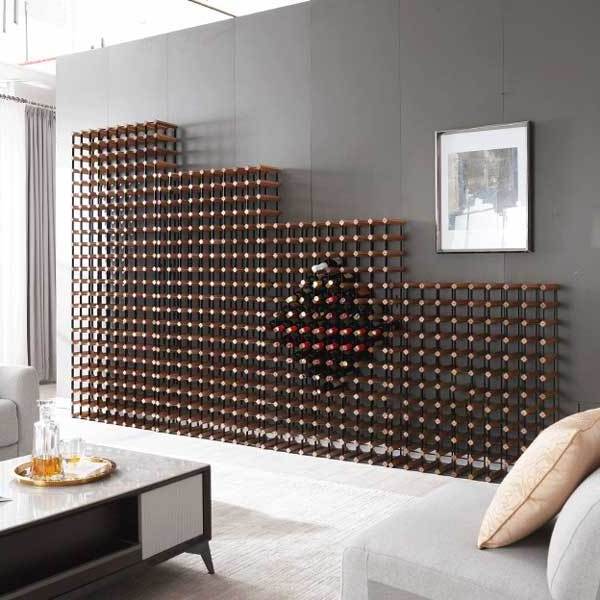 Floor Bamboo Wine Shelf Holder Display bottle Storage Wood Wine Rack ...