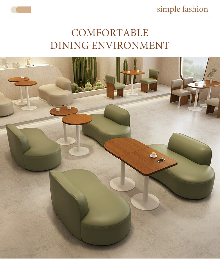 Light Luxury Cheap Coffee Shop Used Booths Seat High Back Sofa Sets Cafe Bench Seating Fast Food Restaurant Furniture For Sale