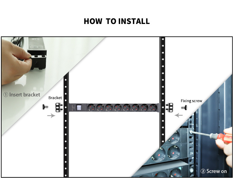 Power distribution unit socket with Double pole switch and Multi angled ...
