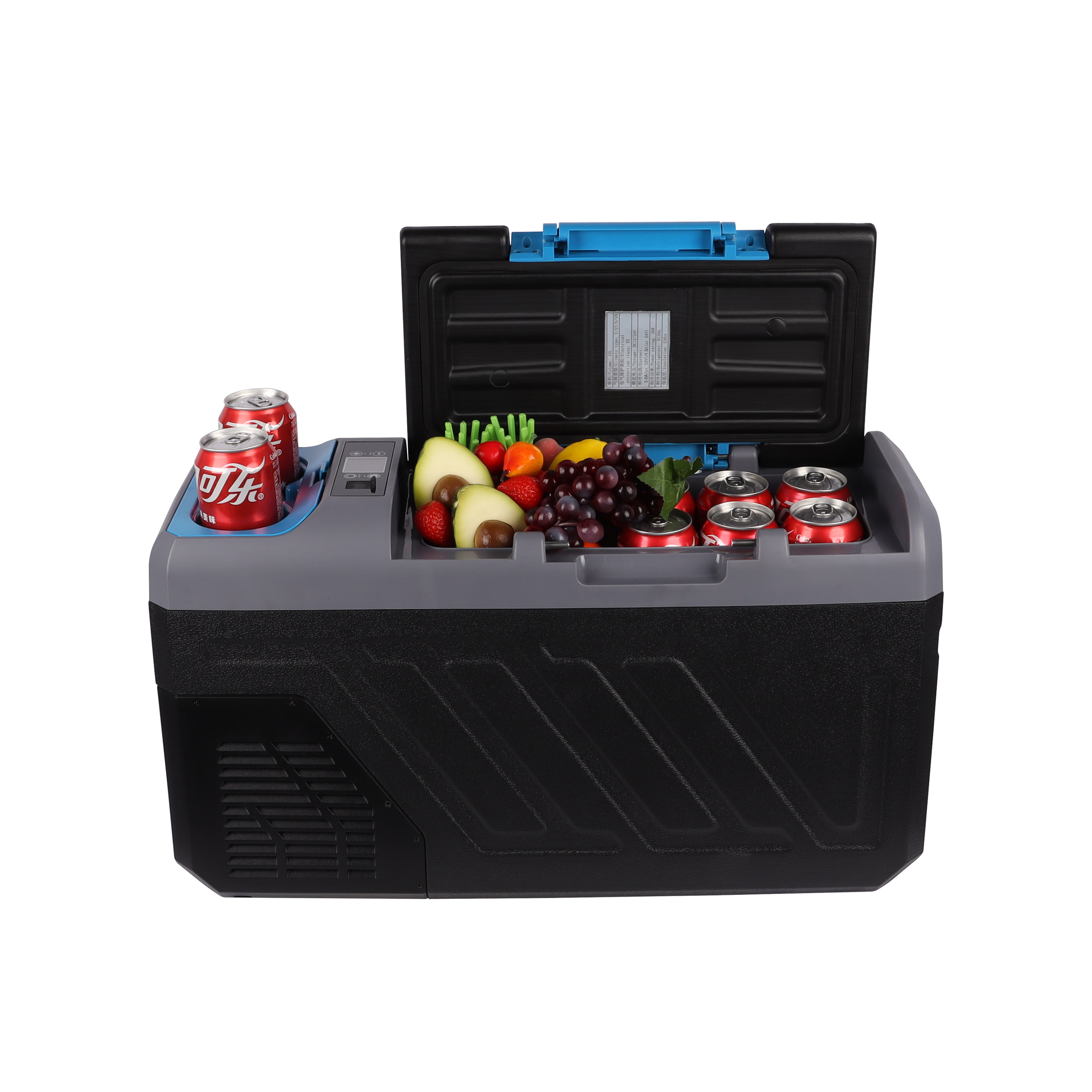 12V 24V Dual Area Portable Car Compressor 15L Battery Operated Freezer ...