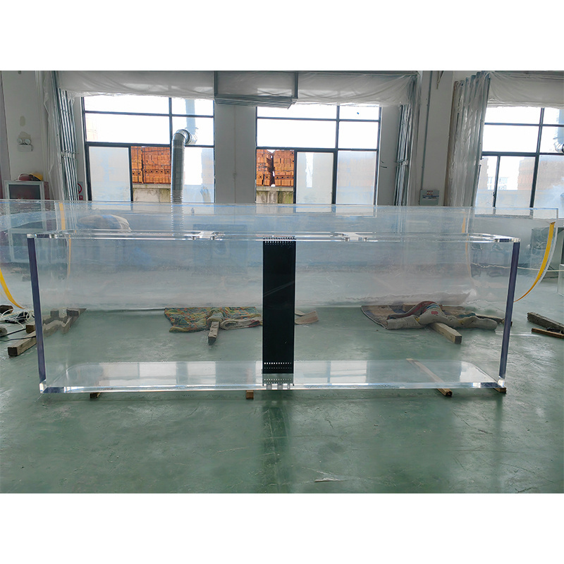 Commercial big irregular square transparent acrylic fish tank marine ...