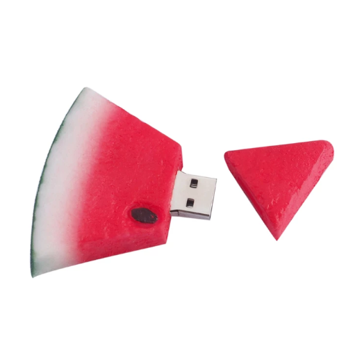 Factory Personalized Custom Watermelon Shape USB 2.0 Rubber PVC 128gb ...