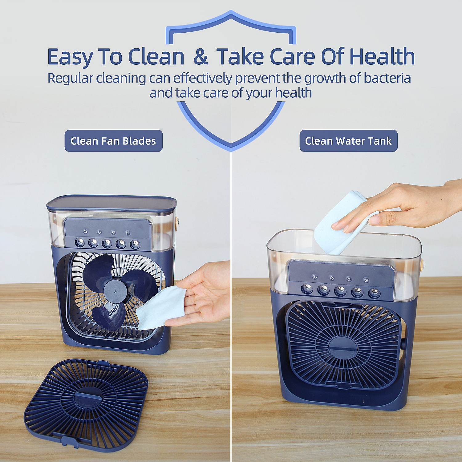 16/18 inch ac dc portable solar rechargeable ventilador humidifier air ...