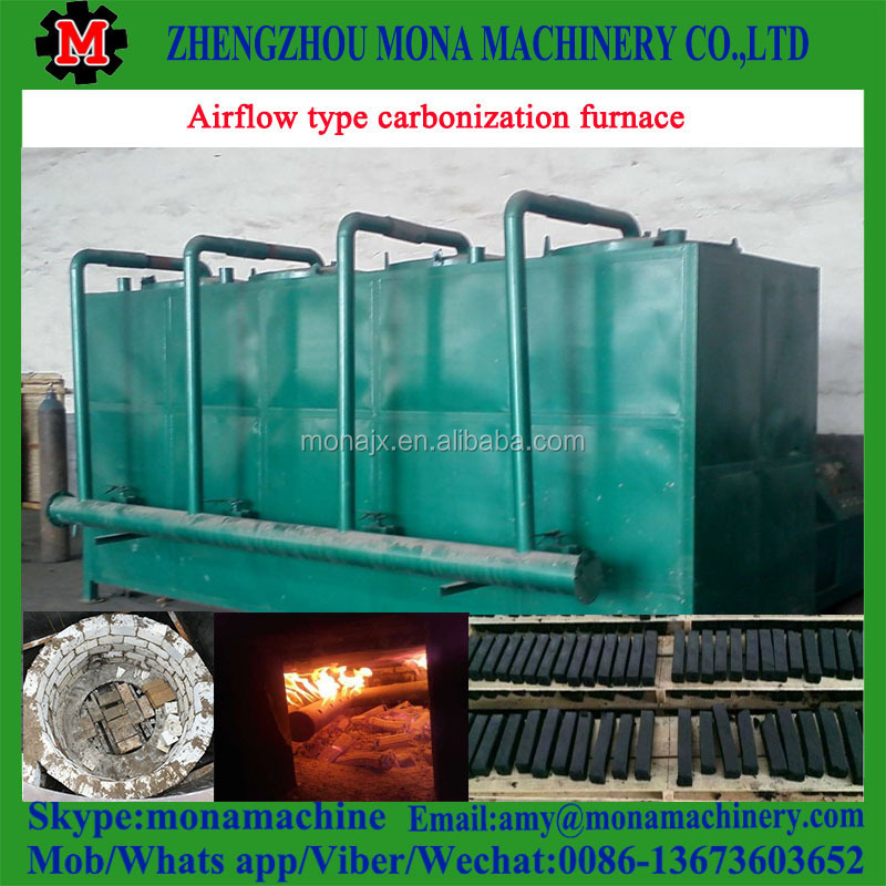 Good performance timber wood carbonization furnace/charcoal production ...